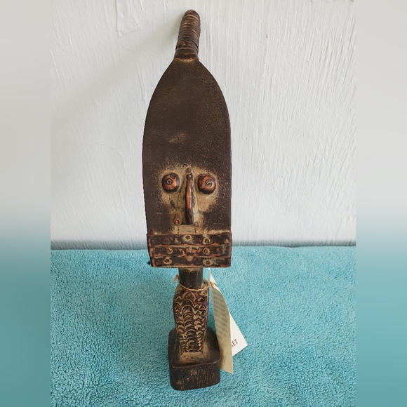 Art | Vintage Hand Made Wood Metal Bakota Figure Made In Ghana | Poshmark